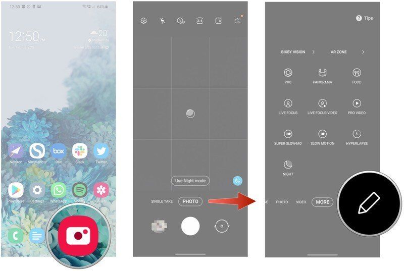 How to change and edit camera modes on the Galaxy S20 | Android Central