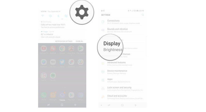 How to switch the navigation button placement on the Galaxy Note 8 ...