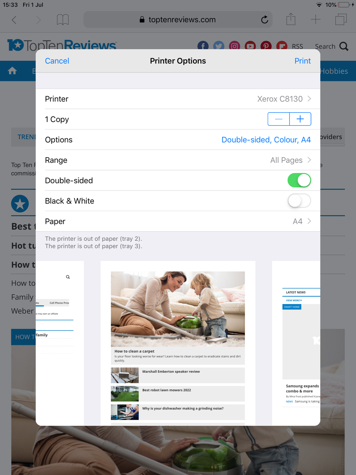 How to print from iPad | Top Ten Reviews