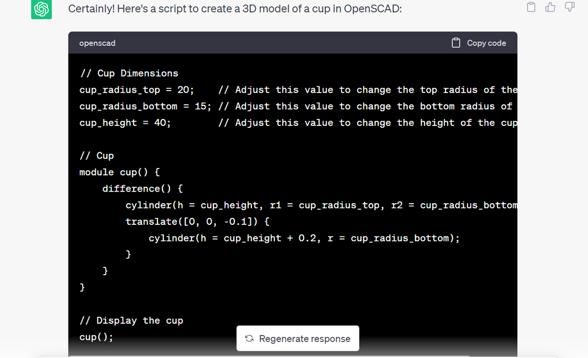 How to Use ChatGPT for 3D Printing: From Prompt to G-Code or STL File ...