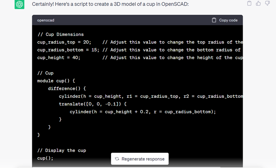How to Use ChatGPT for 3D Printing: From Prompt to G-Code or STL File ...
