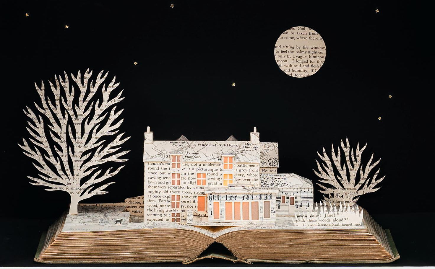 Paper houses: The Somerset artists turning books into model country ...