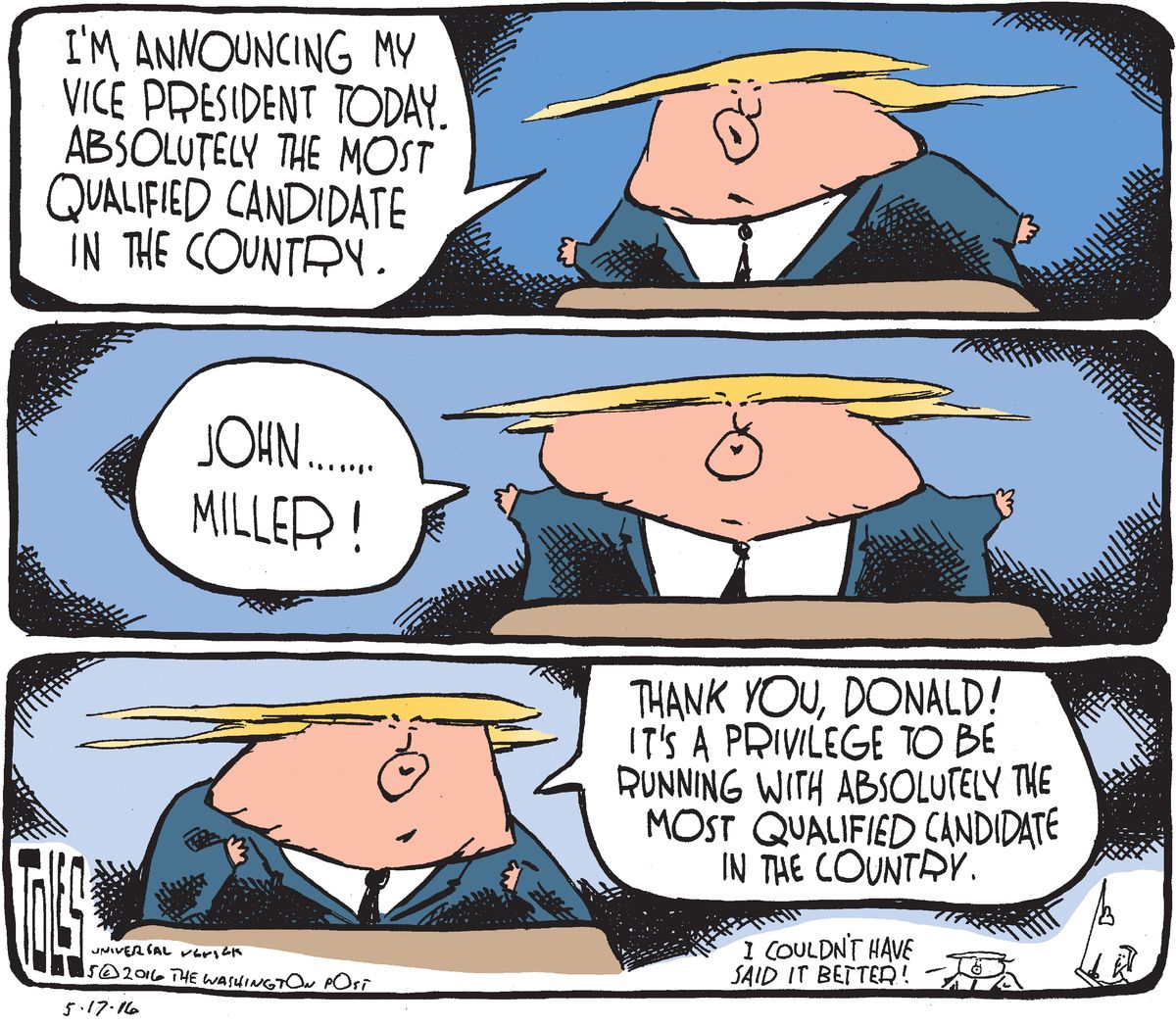 Political Cartoon U.S. Trump VP | The Week