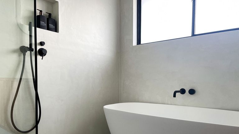 How to microcement a shower — a 7-step guide | Real Homes