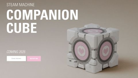 Dbrand has teased a render of a Portal companion cube Steam Machine ...