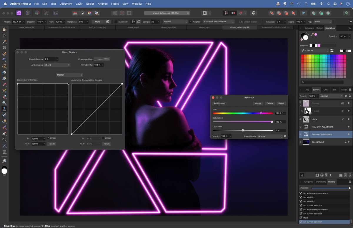 Create stunning shape and glow effects with simple Affinity Photo ...