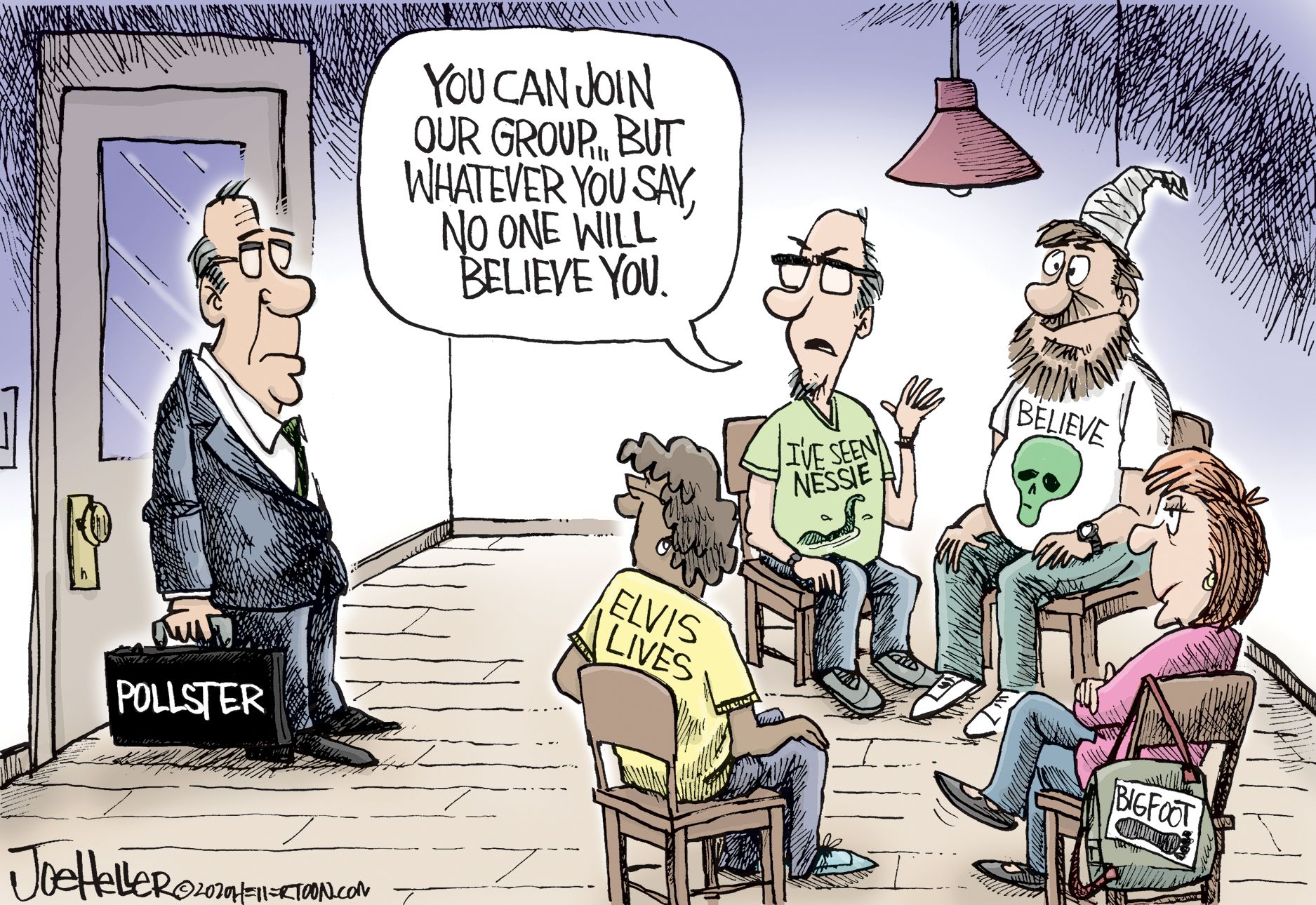 Editorial Cartoon U.S. Pollsters 2020 | The Week