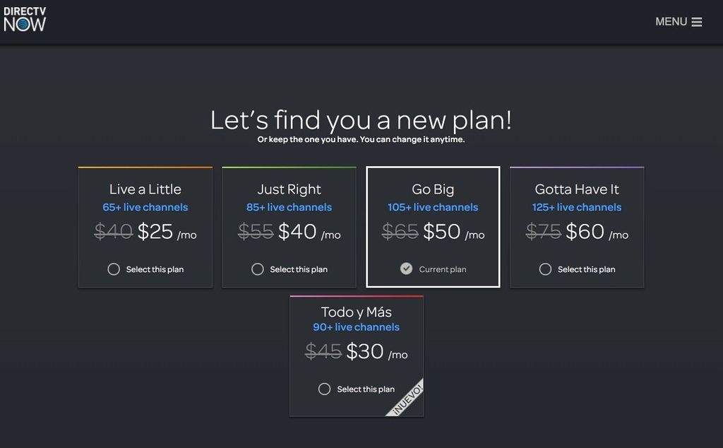 DirecTV packages: Entertainment vs Choice vs Ultimate vs Premier | What ...