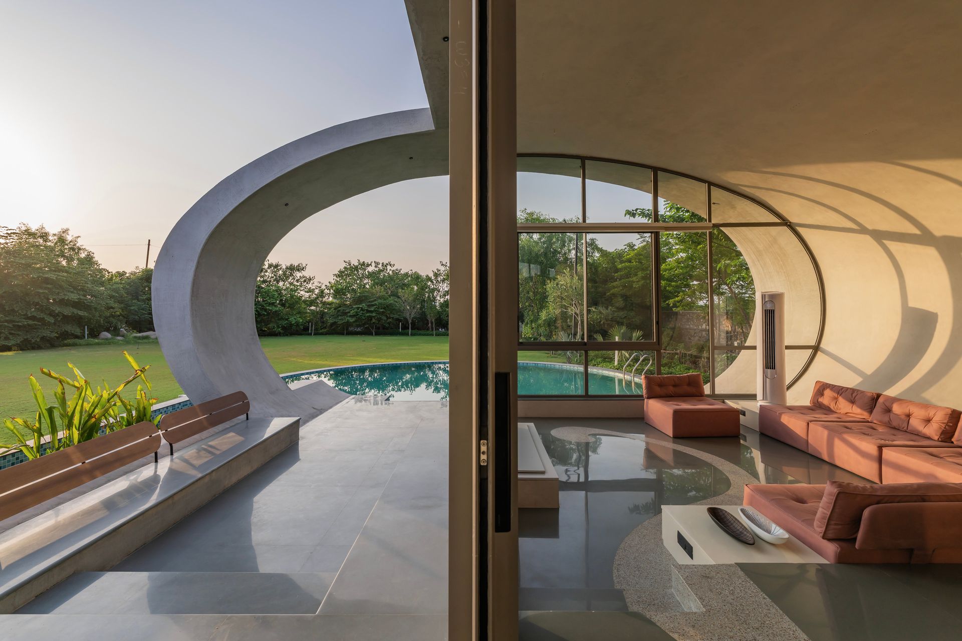 Explore this Ahmedabad house's concrete curves | Wallpaper*