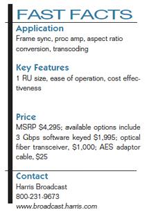 Harris X50 Frame Synchronizer, Converter | TV Tech