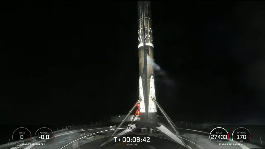 SpaceX rocket launches BlueWalker 3 satellite, aces 14th landing | Space