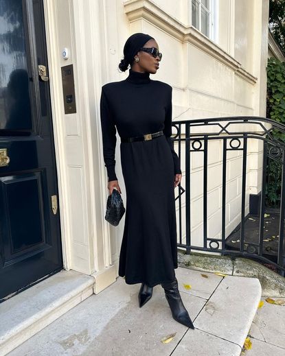 5 Easy Black Dress and Boot Outfits For 2024 | Who What Wear