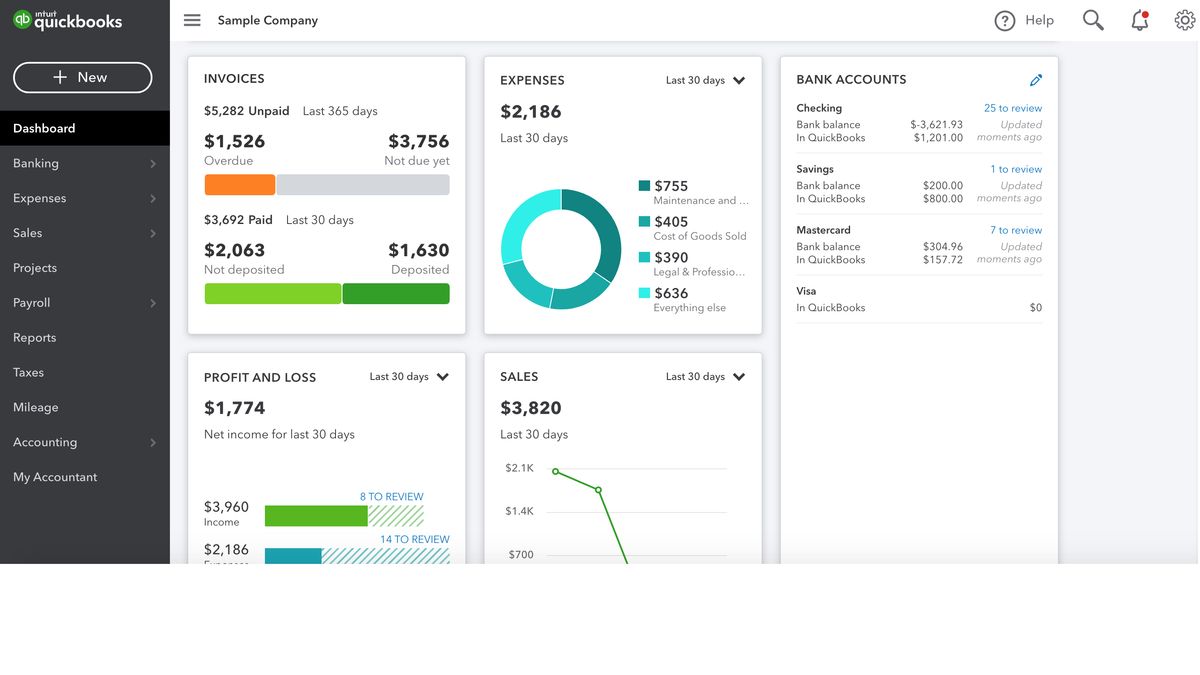 QuickBooks Online | TechRadar