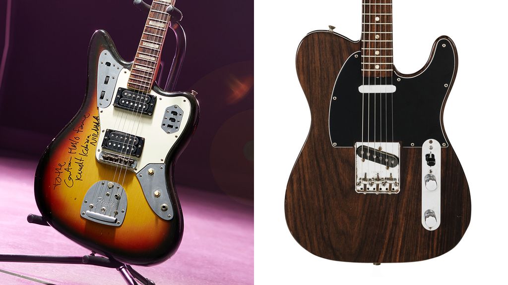 Kurt Cobain-signed 1966 Fender Jaguar, Elvis Presley’s Rosewood ...