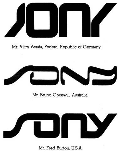 I can see why Sony decided not to use these radical logo redesigns ...