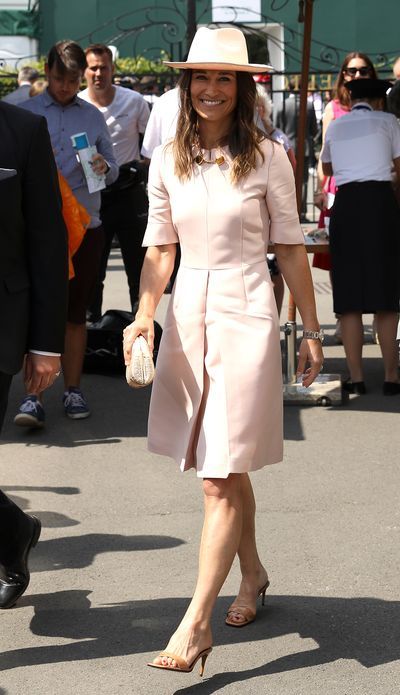 Pippa Middleton Wore Minimalist Beige Heels to Wimbledon | Marie Claire