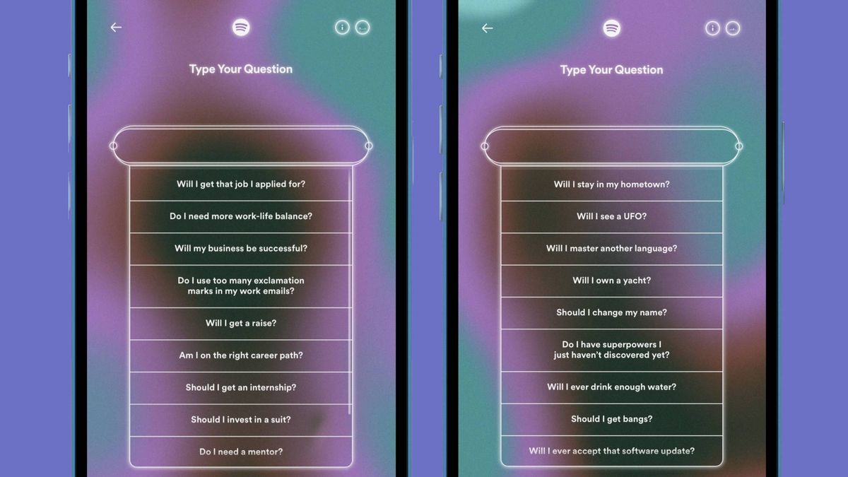 Spotify’s new Song Psychic can answer all of your burning questions ...