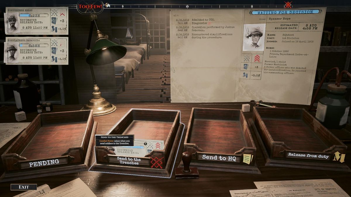 War Hospital review - this WW1 sim’s studied in the FrostPunk school of ...