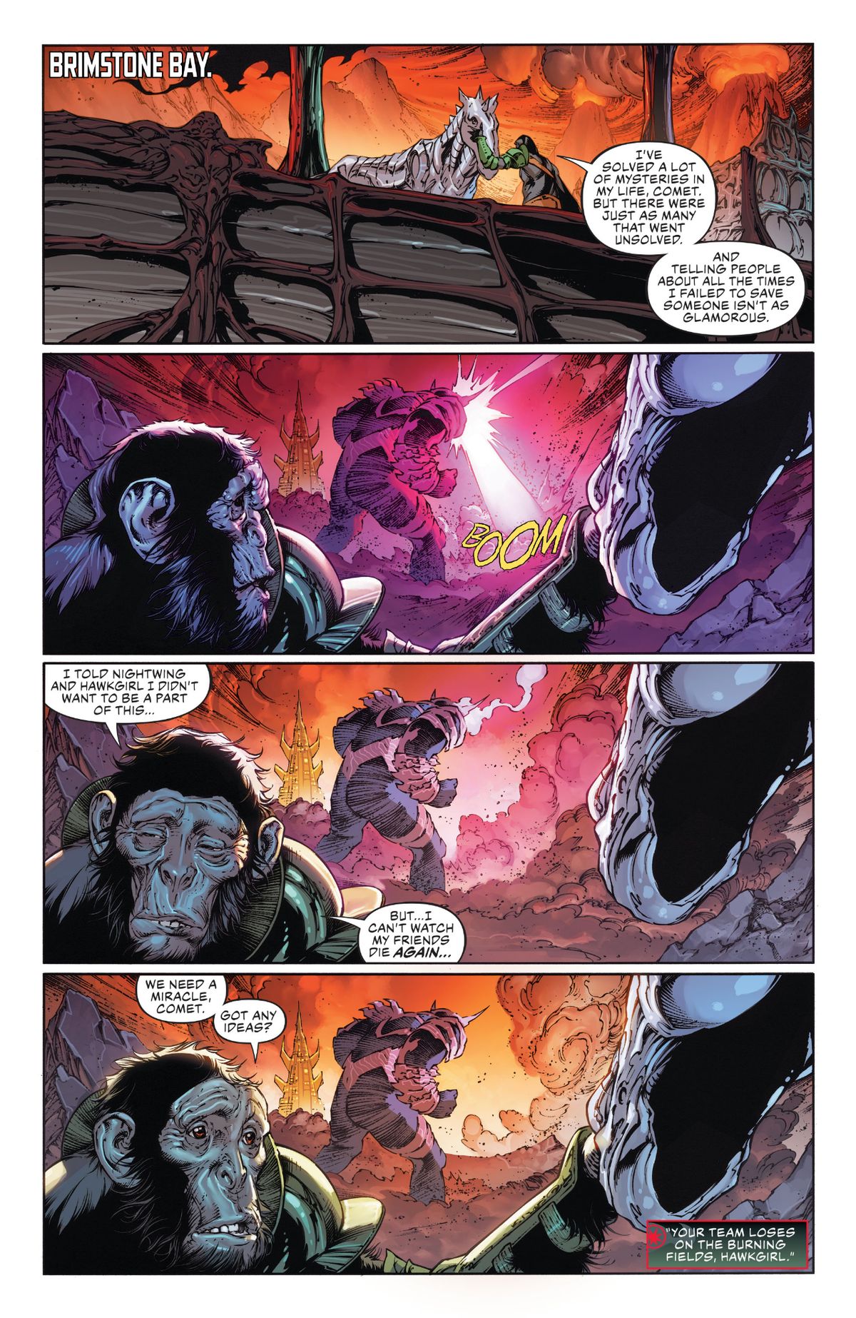Death Metal tie-in Justice League #56 preview - you go, Hawkgirl ...