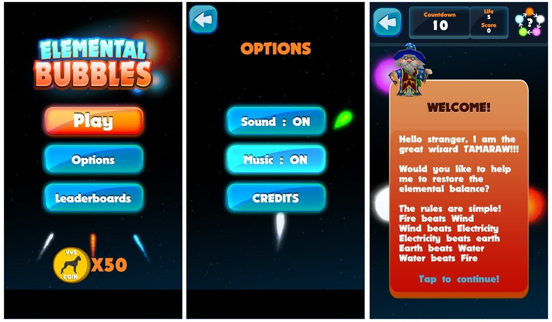 Battle the elements with the Windows Phone game Elemental Bubbles HD ...