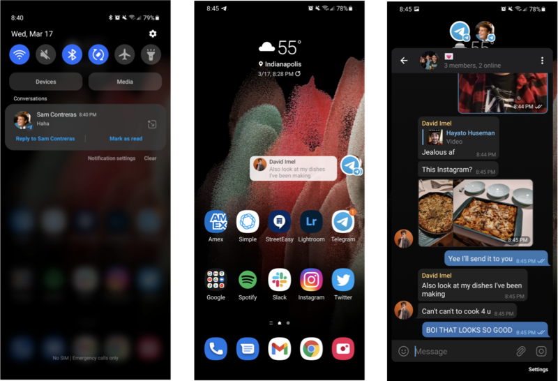 How to enable notification Bubbles in Samsung's One UI 3 | Android Central