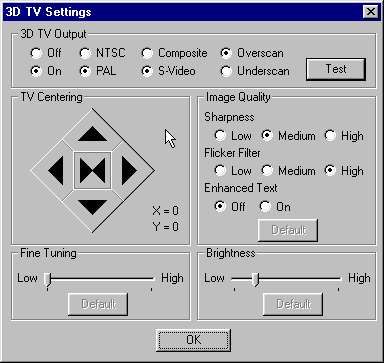 The Options Menu Of The Obsidian 2 - Voodoo² Accelerator Review ...