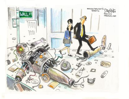 5 chaotic cartoons about the turbulent economy | The Week