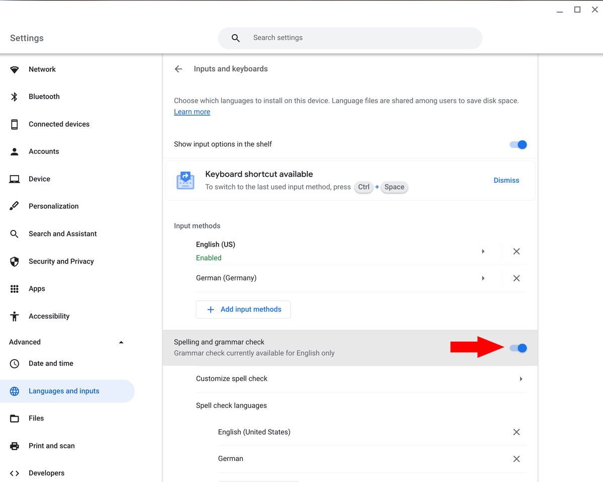 How To Enable Spell Check On Chromebooks Android Central