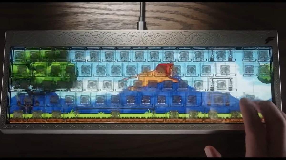 This wild gaming keyboard has a custom display — and its own CPU and ...