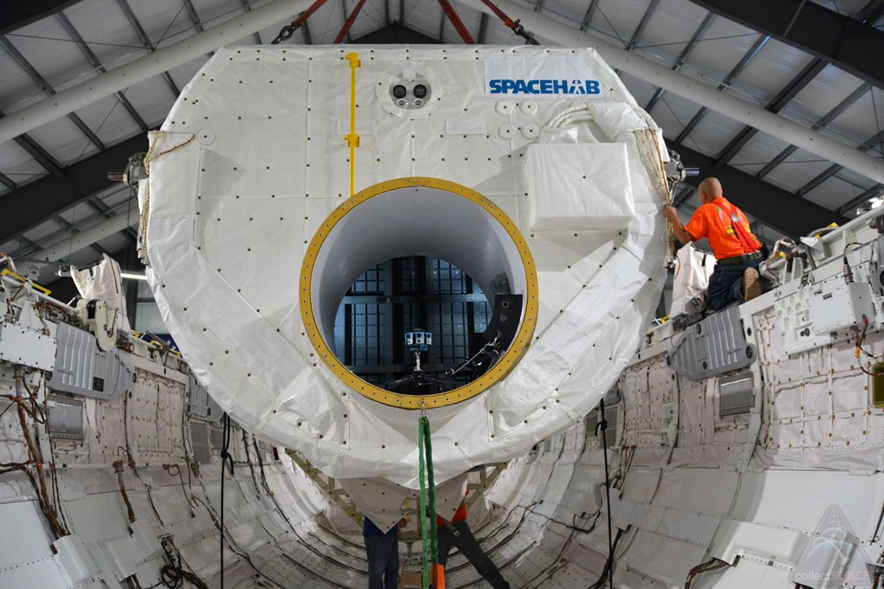 Space Shuttle Endeavour Gets Spacehab Module for Museum Display | Space