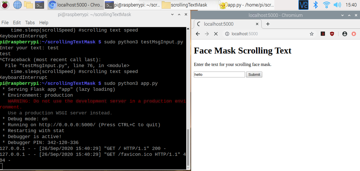 How to Build a Scrolling-Text Face Mask with Raspberry Pi | Tom's Hardware