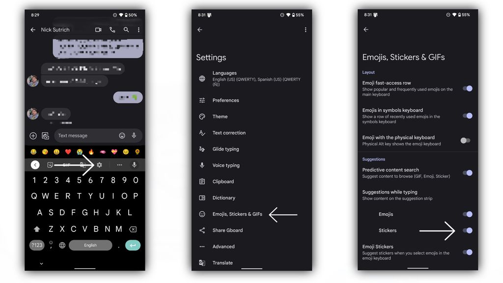 How To Use Gboard To Create And Send Custom Text Stickers Android Central