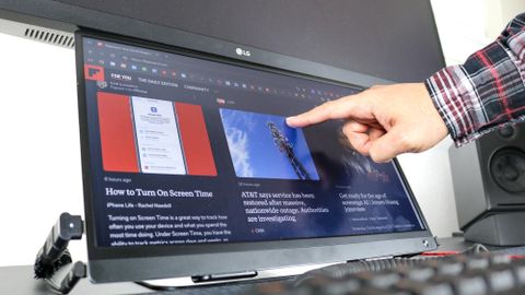 I finally found the perfect display for under my main monitor and it ...