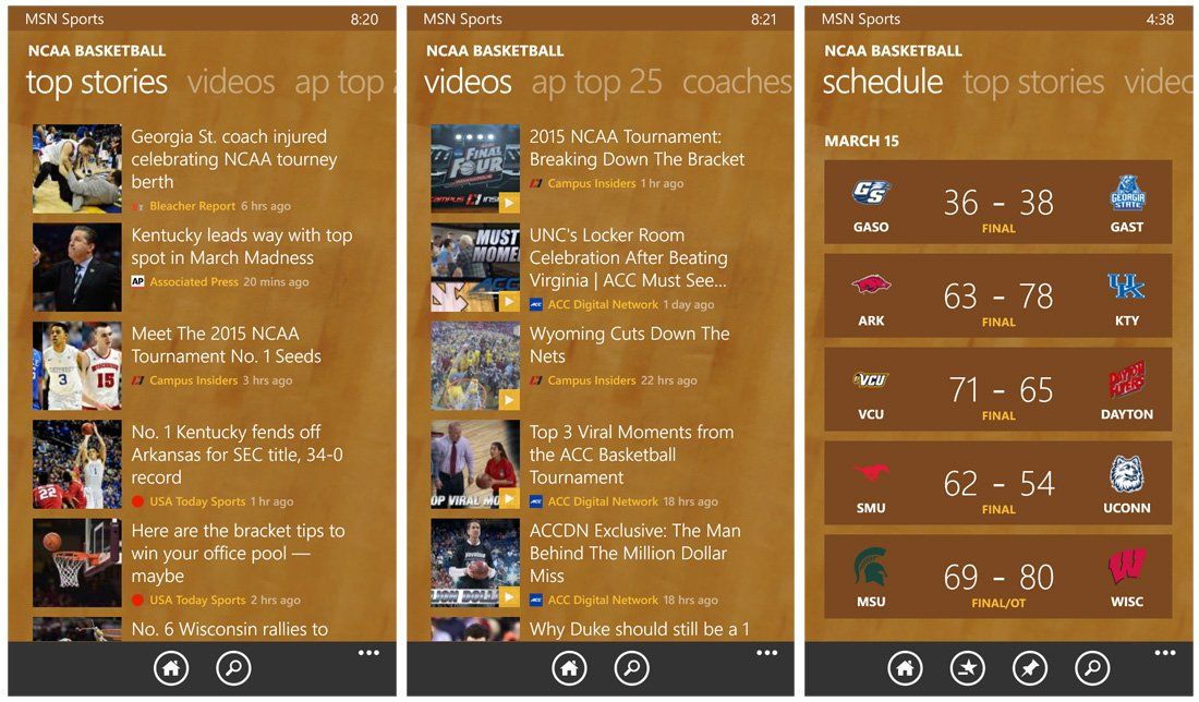 Top Windows Phone apps to help you survive March Madness | Windows Central