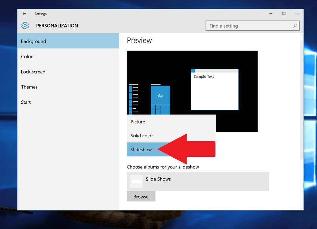 How to enable wallpaper Slideshow in Windows 10 and make it work on ...
