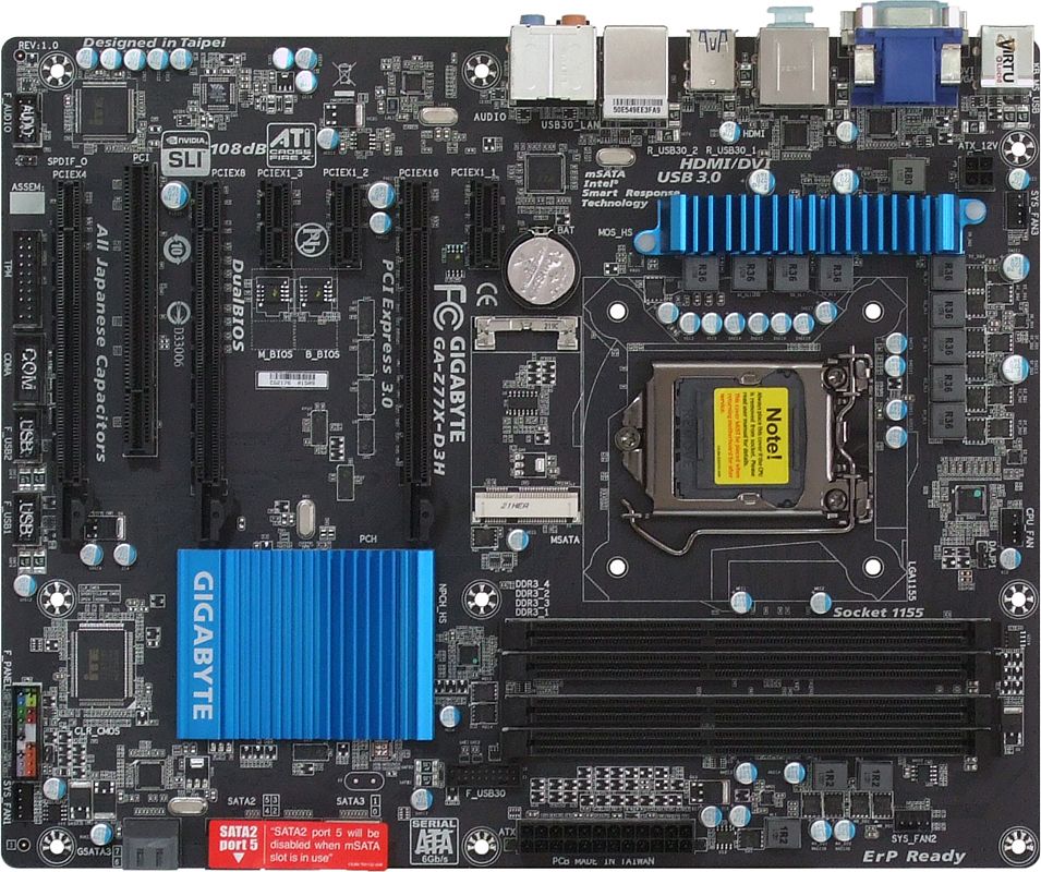 Gigabyte GA-Z77X-D3H - Seven Sub-$160 Z77 Express Motherboards ...