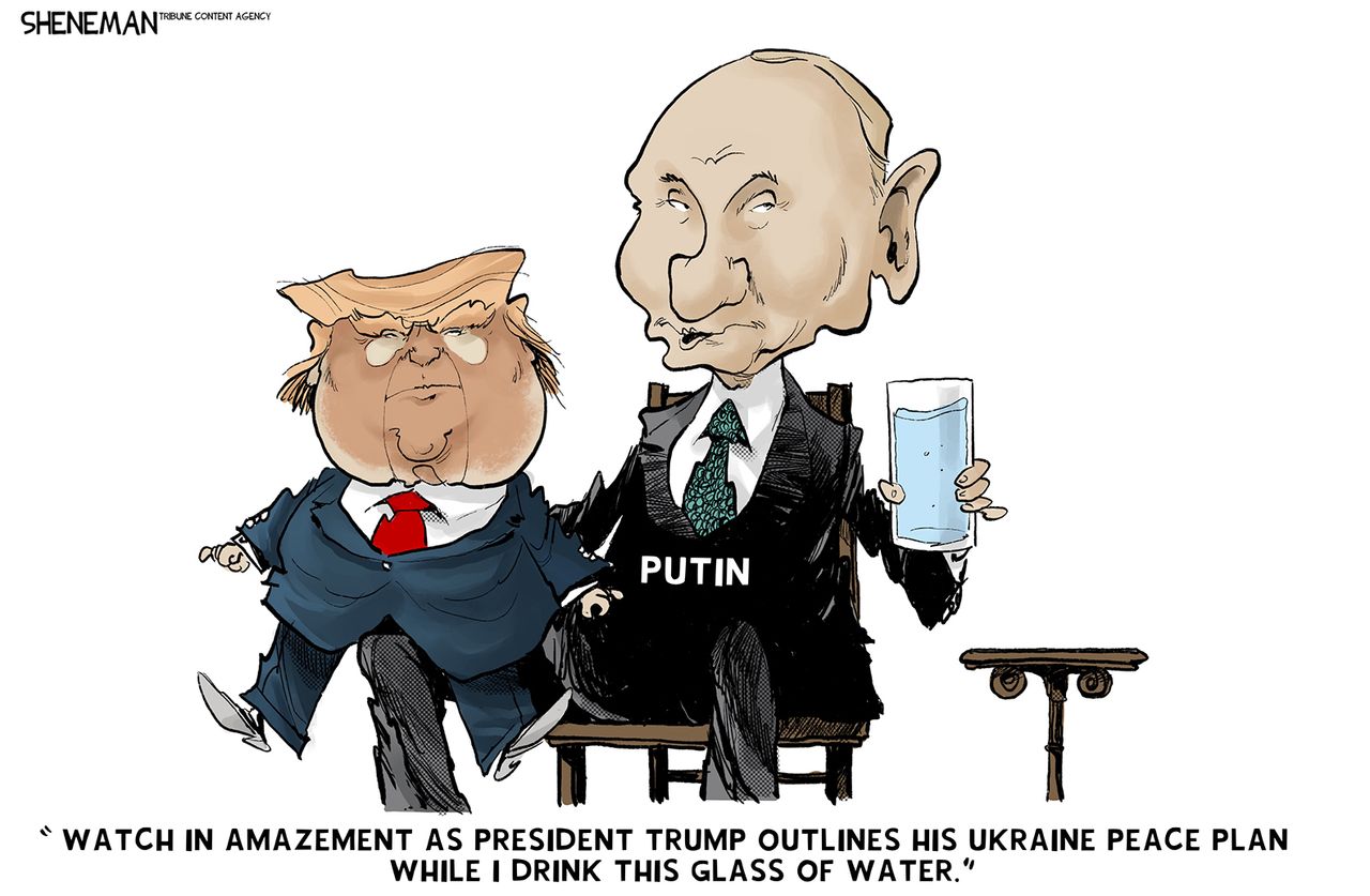 5 critical cartoons about the proposed Russia-Ukraine peace deal | The Week