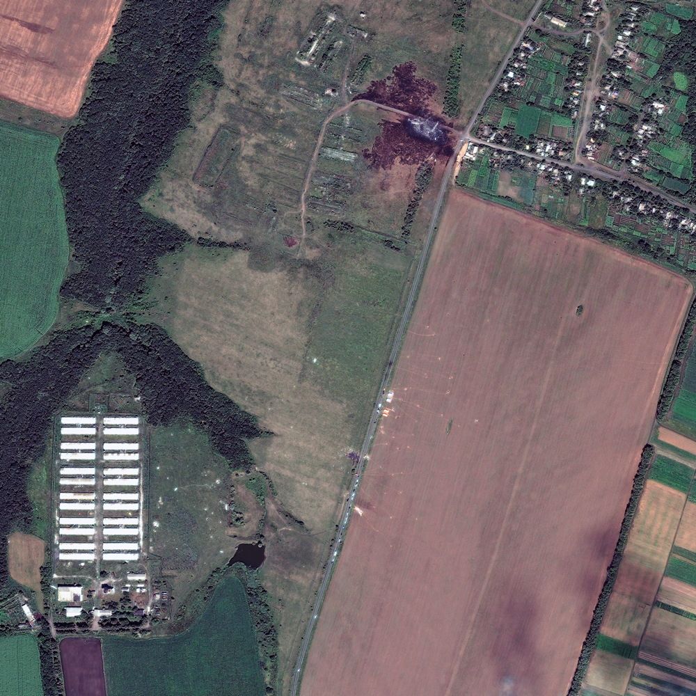 Satellites Track Malaysian Airlines MH17 Crash Site from Space (Images ...