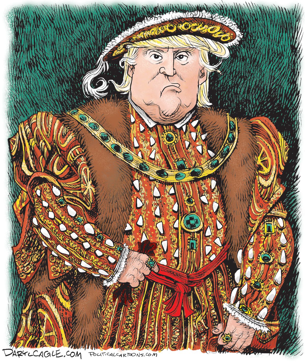 Political Cartoon U.S.Trump King Henry VIII ruler | The Week