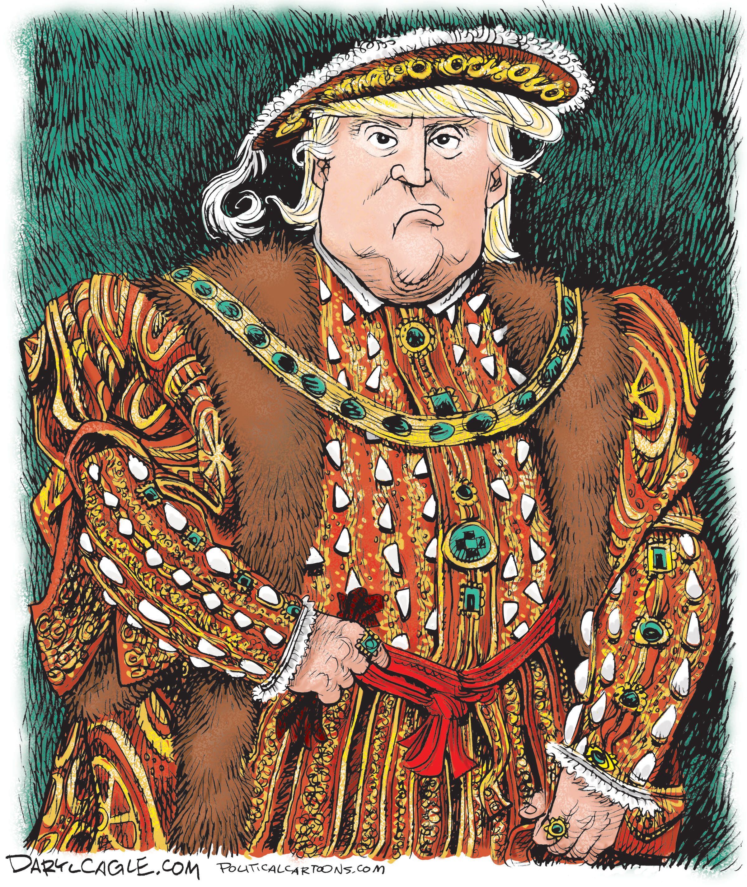 Political Cartoon U.S.Trump King Henry VIII ruler | The Week