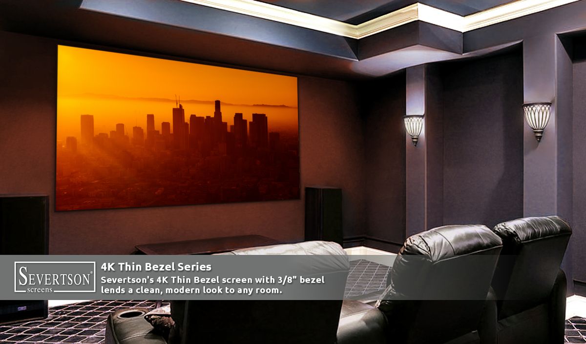 Severtson Showcases New 4K Thin/Zero Bezel Fixed Frame Projection ...