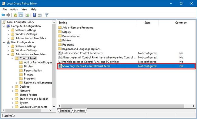 How to hide Control Panel settings on Windows 10 | Windows Central