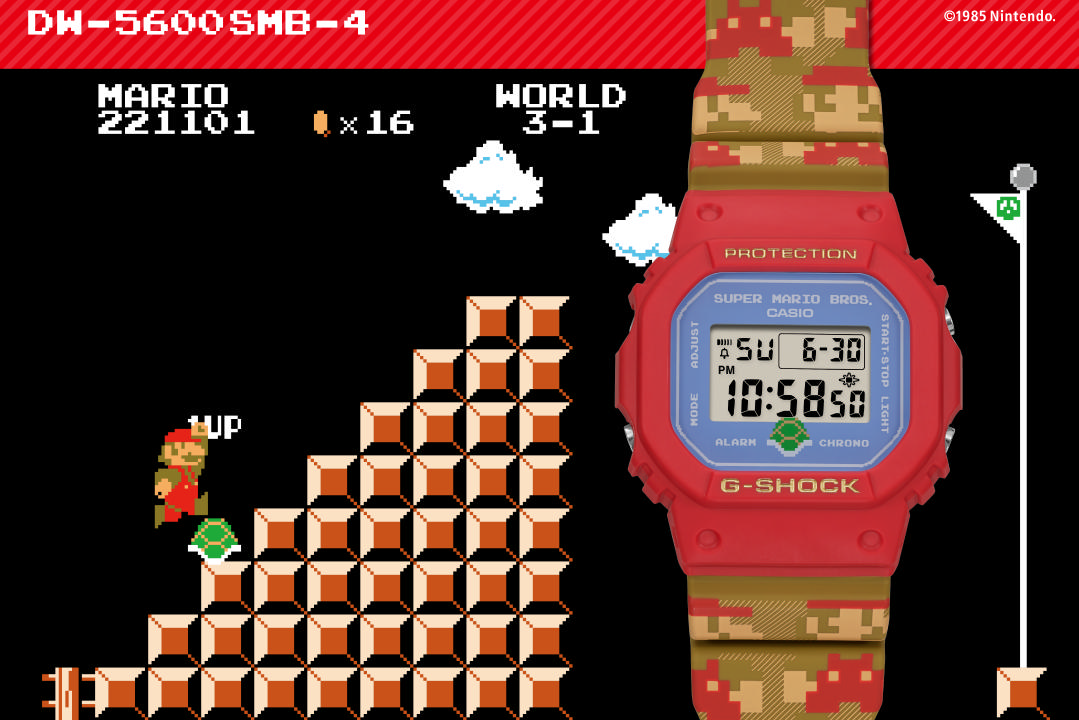 It's-a me, Casio! Limited edition Super Mario Bros x G-Shock watch ...