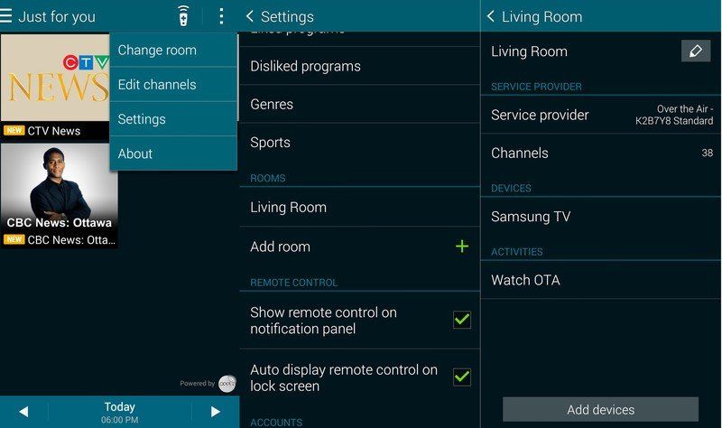 Smart Remote on the Samsung Galaxy S5 | Android Central