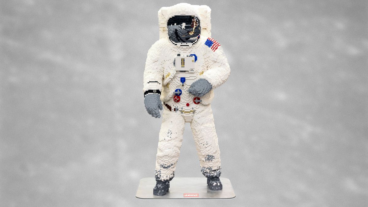 Lego Exhibits Life-Size Moonwalker Model at Apollo 50 Festival | Space