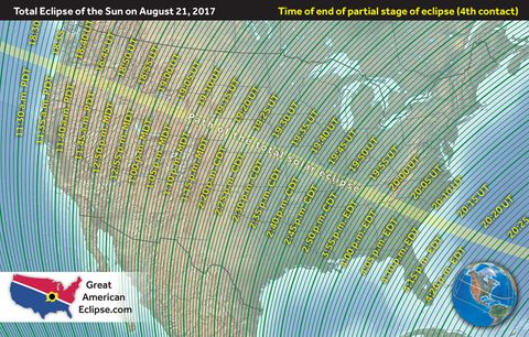 Path of Totality 2017 - August 21st Solar Eclipse Maps and Photo Guide ...