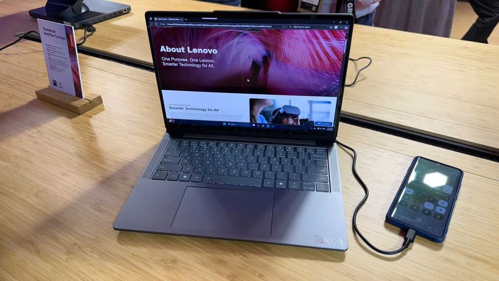 Lenovo shows off ThinkBook VertiFlex laptop and Smart Motion dock concepts at IFA – rotating ...