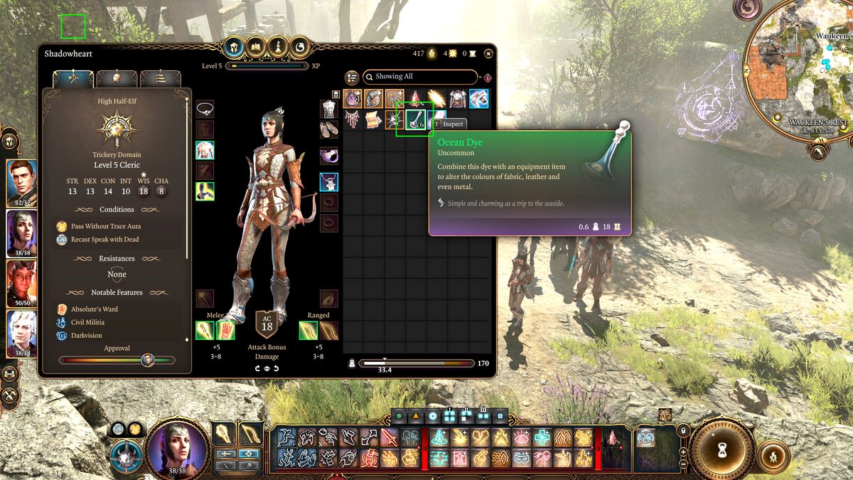 Baldur's Gate 3 — how to dye clothes and armor | Tom's Guide