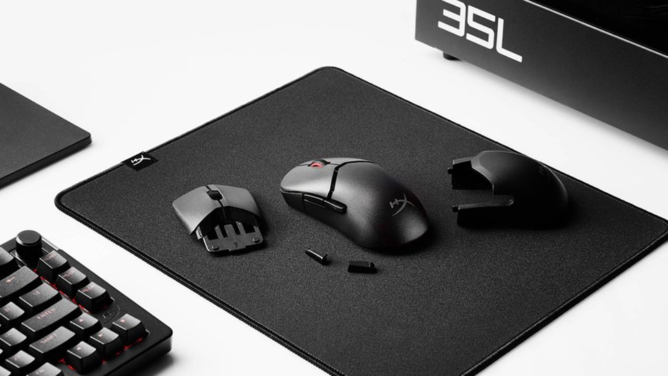 The HyperX Saga and Saga Pro are magnetic build-a-mouse kits with interchangeable components and ...