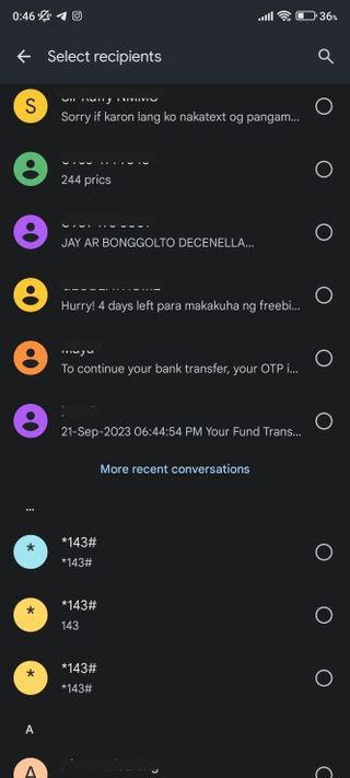 Google Messages streamlines conversation picker UI for sharing content ...